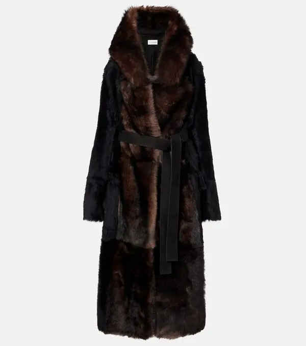 Altuzarra Geoff Shearling Wrap Coat