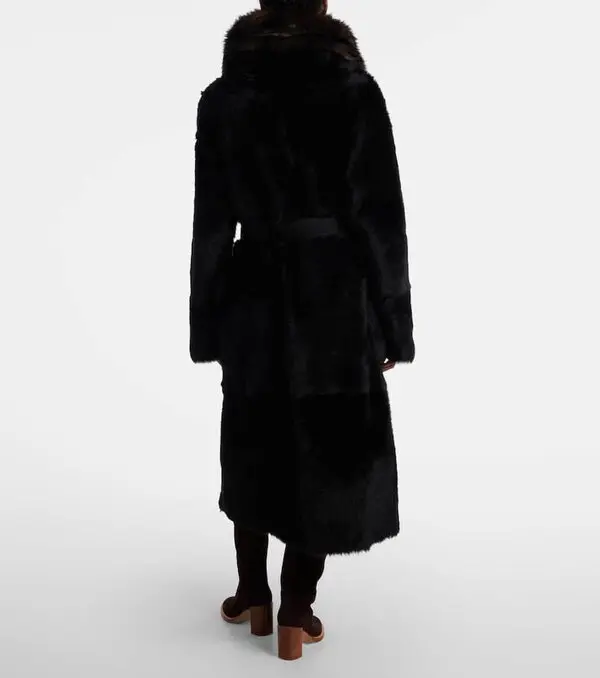 Altuzarra Geoff Shearling Wrap Coat