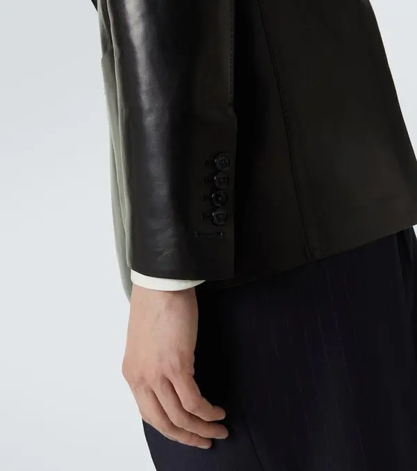 TOM FORD Single-breasted Leather Blazer
