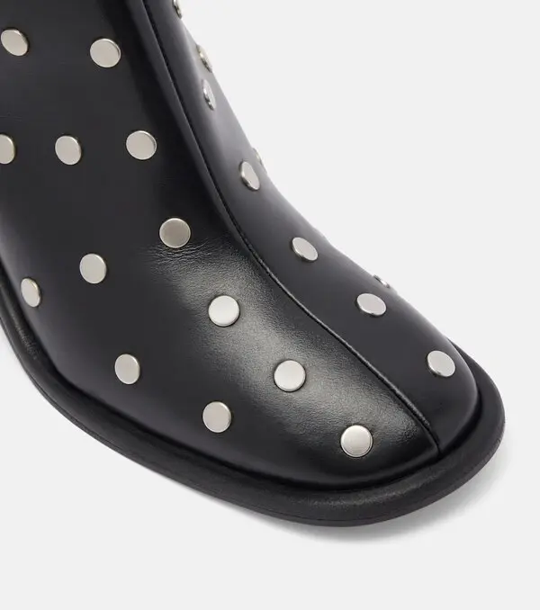 SOULIERS MARTINEZ Kima 80 Studded Leather Ankle Boots