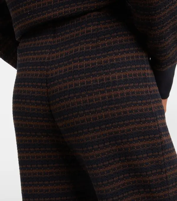 Veronica Beard Yadira Kick Knitted Flared Pants
