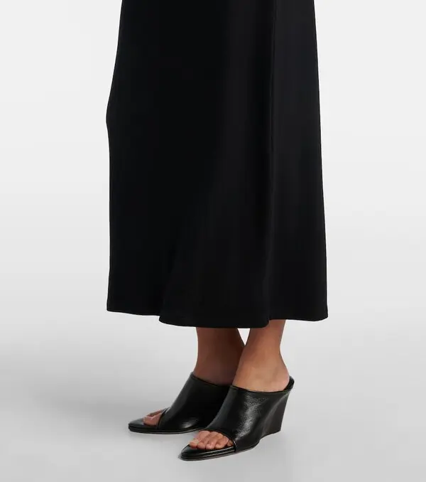 LESET Lauren Off-the-shoulder Maxi Dress - Black