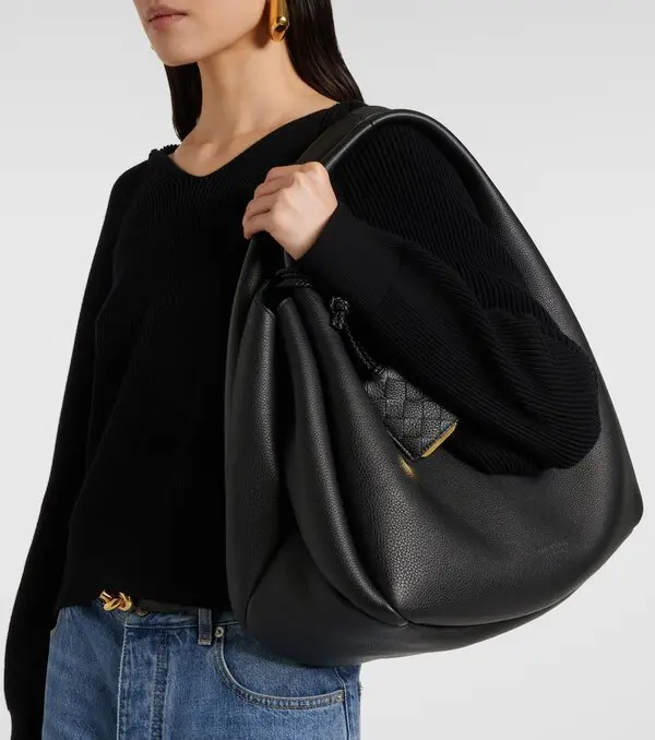 Bottega Veneta Campana Leather Shoulder Bag