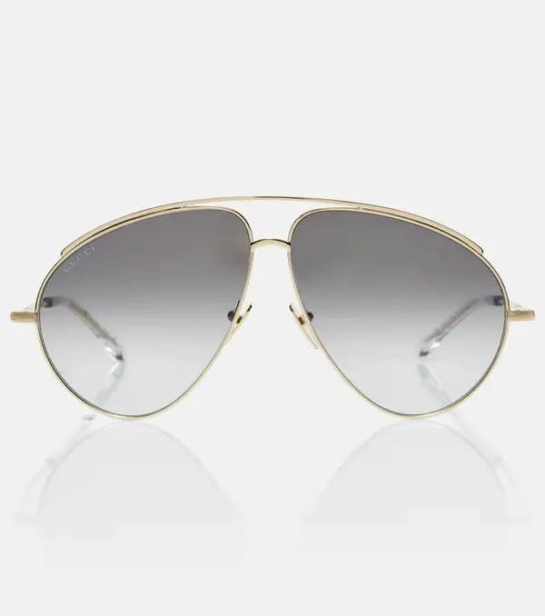 Gucci Oversized Aviator Sunglasses - Grey