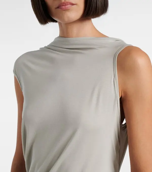 Rick Owens Eva Draped Jersey Gown - Grey