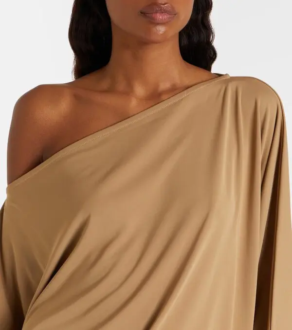 AYA MUSE Cely Asymmetric Draped Minidress