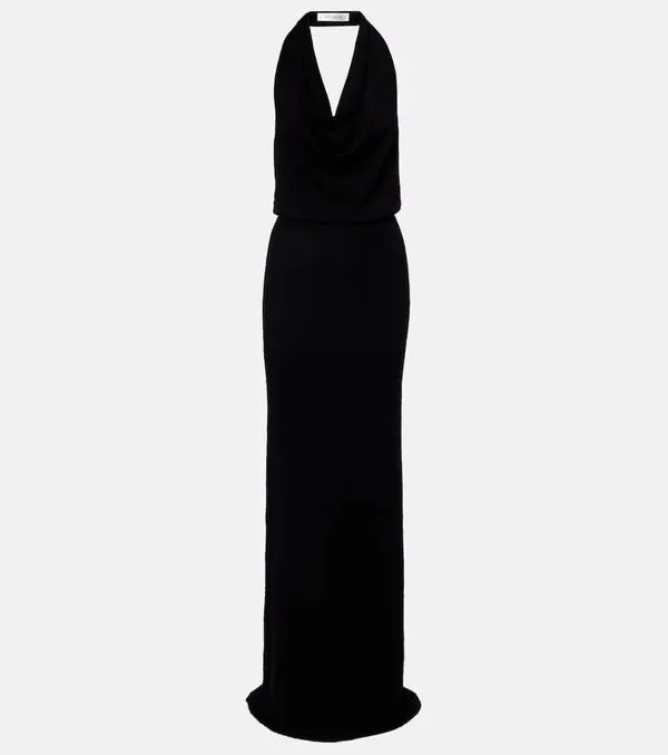 AYA MUSE Iro Halterneck Open-back Maxi Dress