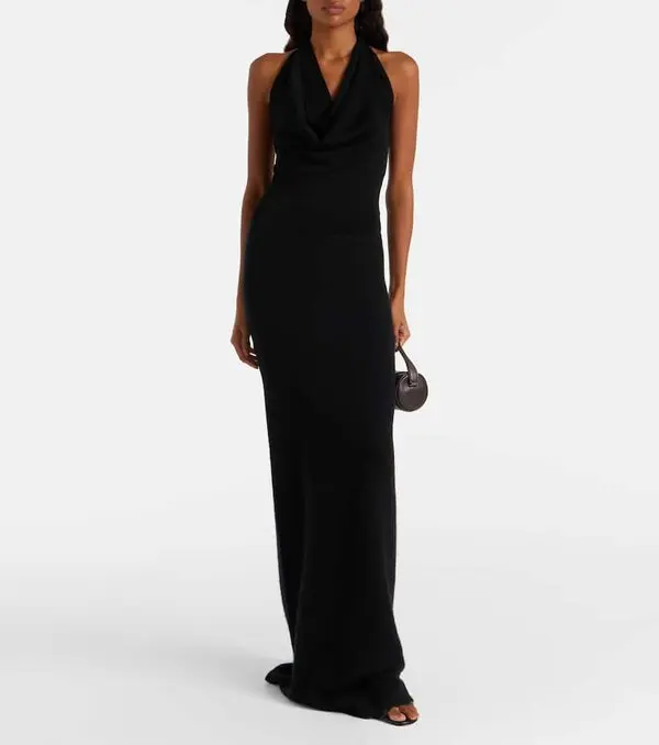 AYA MUSE Iro Halterneck Open-back Maxi Dress