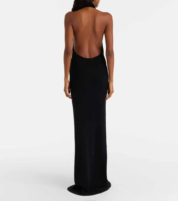 AYA MUSE Iro Halterneck Open-back Maxi Dress