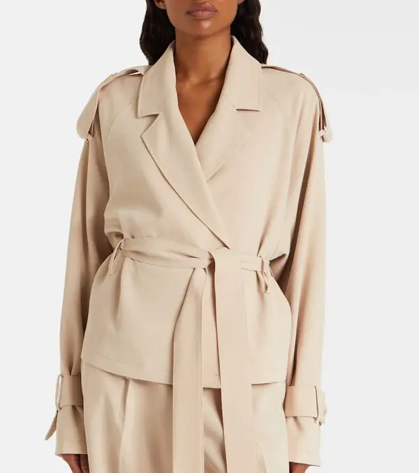 AYA MUSE Soli Belted Double-breasted Trench Coat