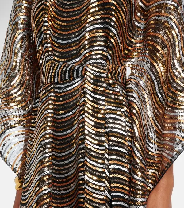 TALLER MARMO Sequined Tulle Kaftan