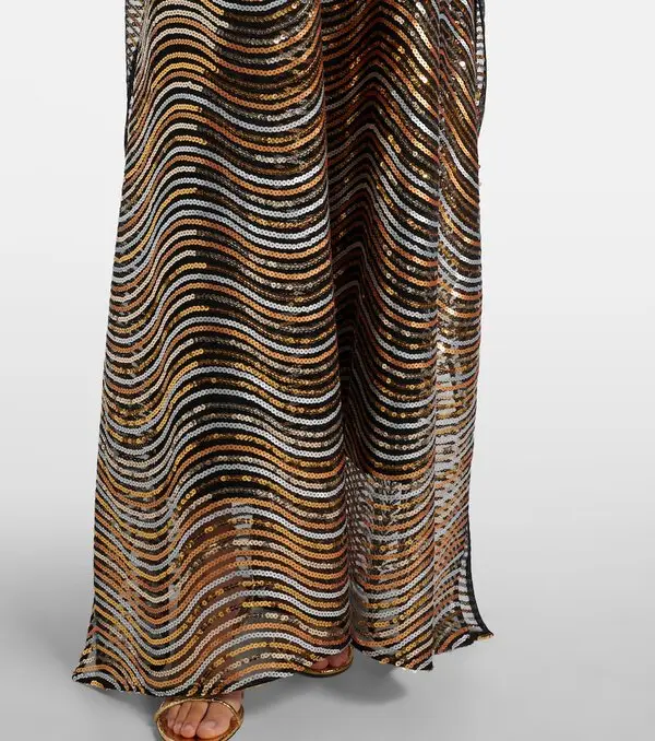 TALLER MARMO Sequined Tulle Kaftan