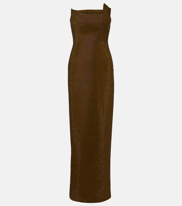Roland Mouret Embellished Strapless Gown
