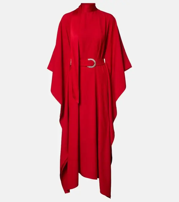 TALLER MARMO La Luna' Crêpe Cady Kaftan - Red