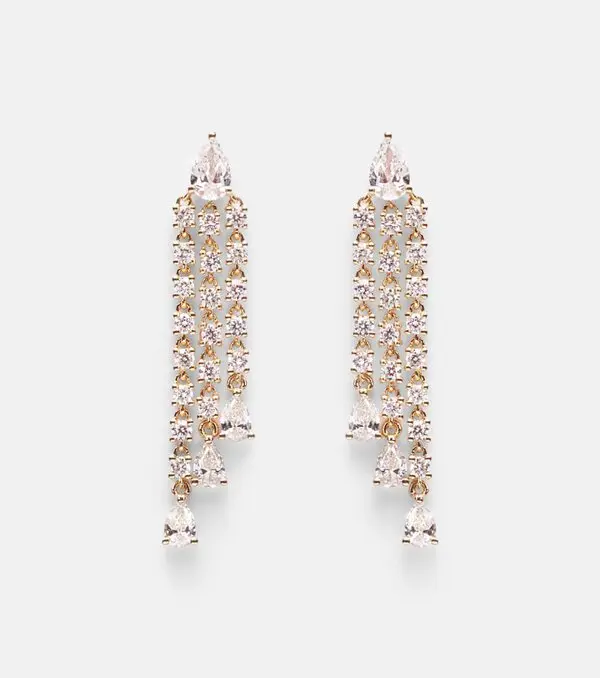 ANITA KO 18kt Yellow Diamond Drop Earrings - Gold