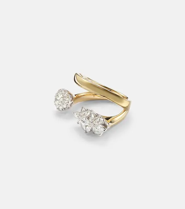 Yeprem En Strada 18kt Yellow And White Diamond Ring - Gold