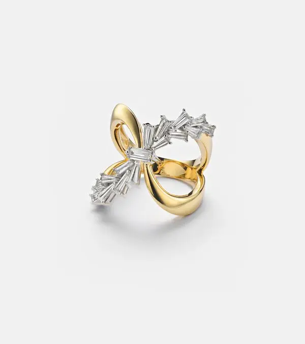 Yeprem 18kt Yellow And White Diamond Ring - Gold