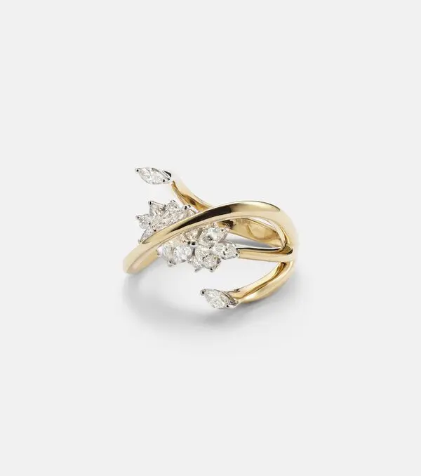 Yeprem 18kt Yellow And White Diamond Ring - Gold