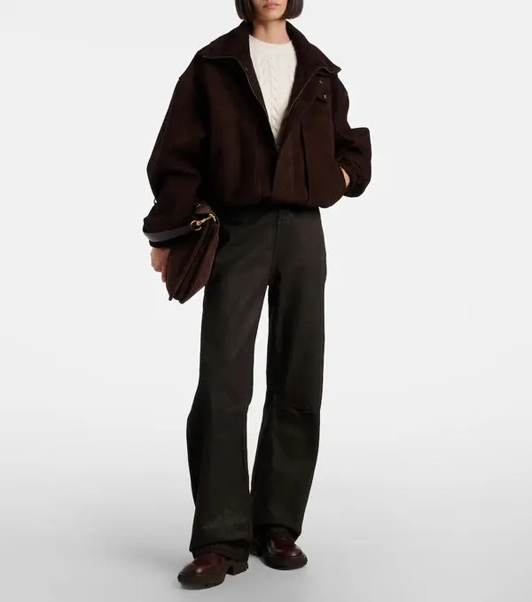 JIMMY CHOO Tamia Cable-knit Leather Ankle Boots - Brown