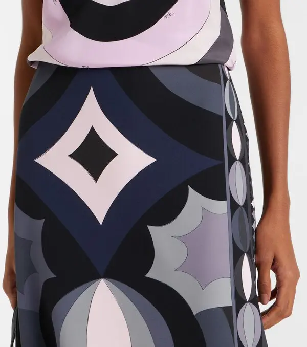 Emilio Pucci Collane Silk Maxi Skirt - Multicoloured