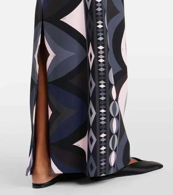 Emilio Pucci Collane Silk Maxi Skirt - Multicoloured