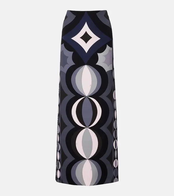 Emilio Pucci Collane Silk Maxi Skirt - Multicoloured