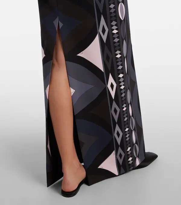 Emilio Pucci Collane Silk Maxi Skirt - Multicoloured