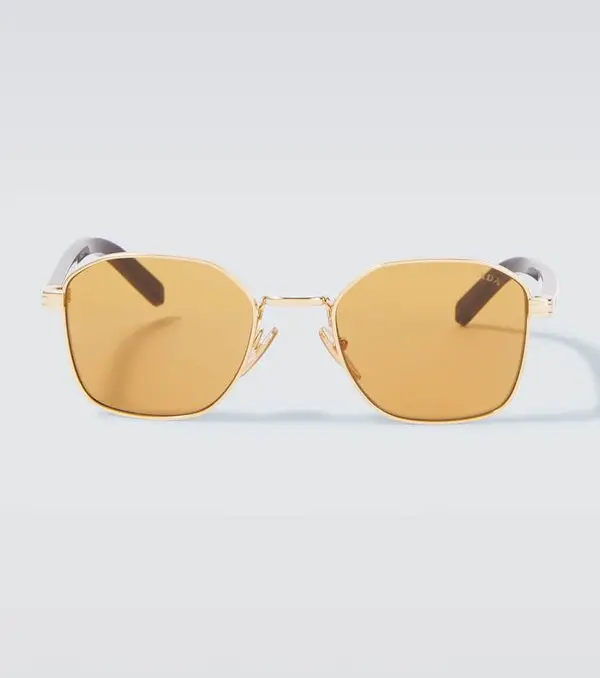 Prada Square Sunglasses - Gold