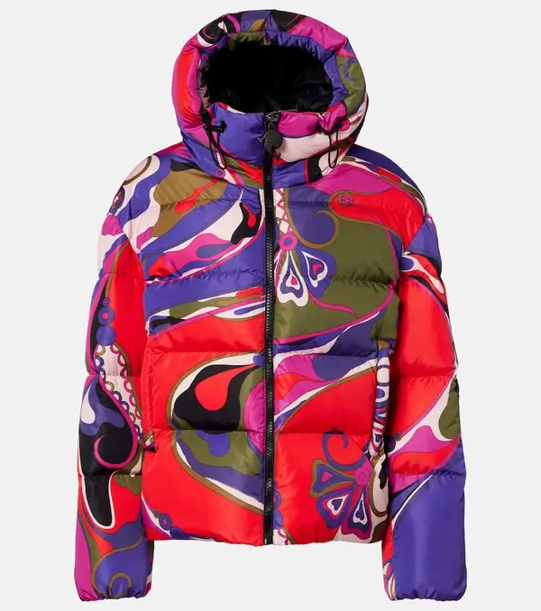 Emilio Pucci Orchidee Puffer Jacket - Multicoloured