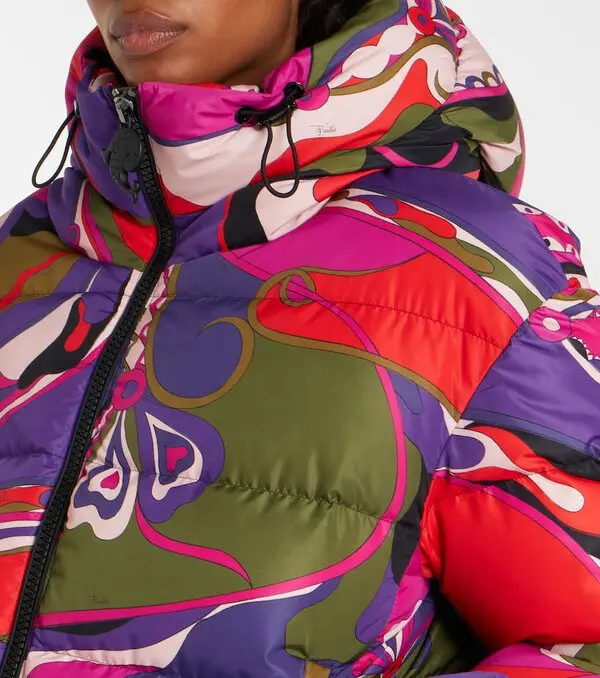 Emilio Pucci Orchidee Puffer Jacket - Multicoloured