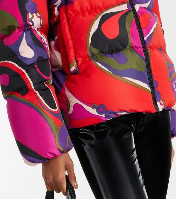 Emilio Pucci Orchidee Puffer Jacket - Multicoloured