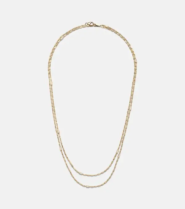 SUZANNE KALAN 18kt Yellow Chain Necklace With Diamonds - Gold