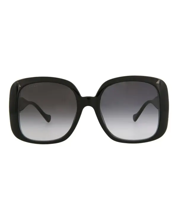 Gucci Square Frame Injection Sunglasses - Black Black Grey (gg1029sa/30011778/001)