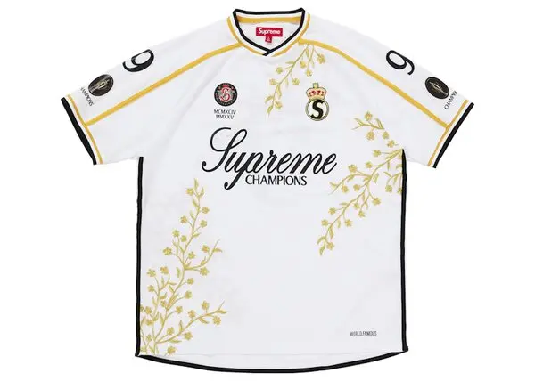 Supreme Floral Soccer Jersey - White