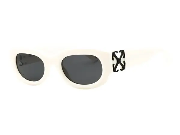 Off-White Palmer Sunglasses - White Dark Grey (oeri14es25pla0010107)