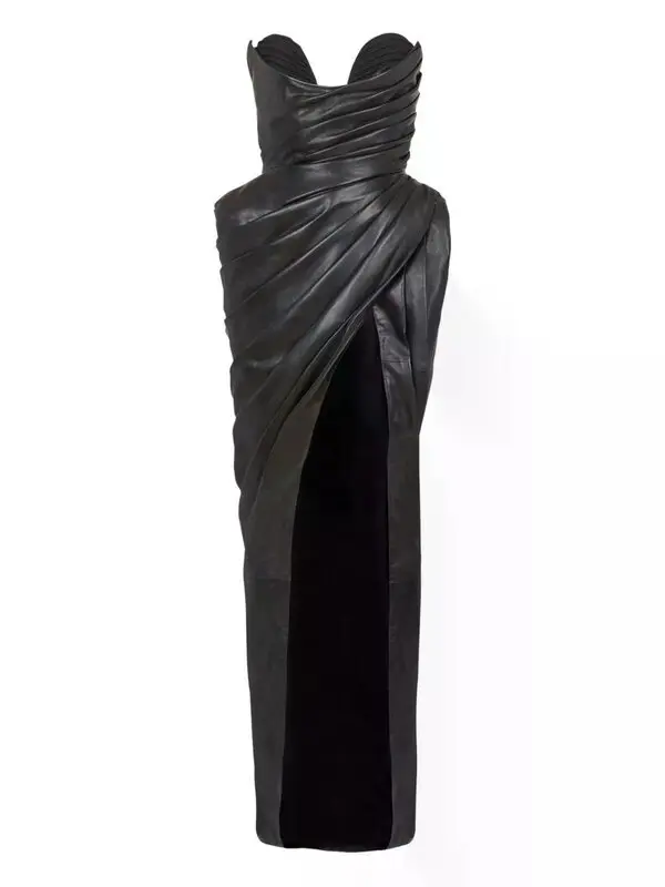 Balmain Leather Bodycon Dress