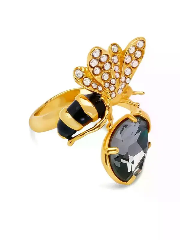 Oscar De La Renta Bee Stone Ring - Gold