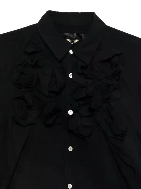 Comme Des Garçons Floral-appliqué Shirt
