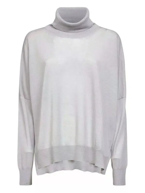 BLANCA VITA Ribbed Turtleneck Sweater