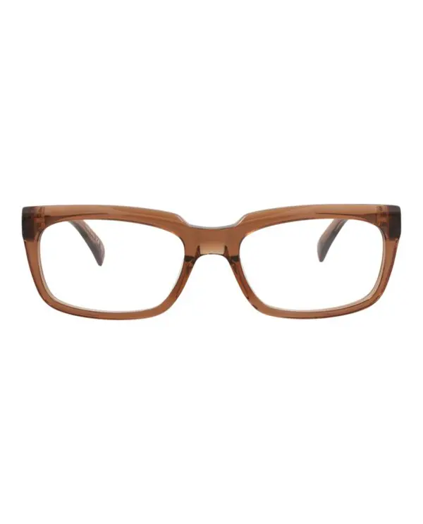 Dunhill Square Frame Recycled Acetate Optical Frames - Brown Brown Transparent (du0056o/30014045/004)