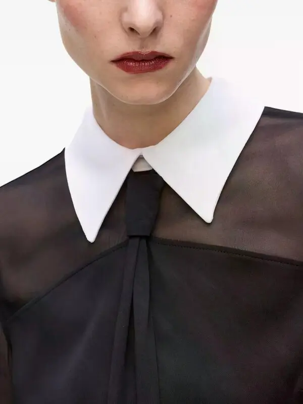 Karl Lagerfeld Sheer-panel Blouse