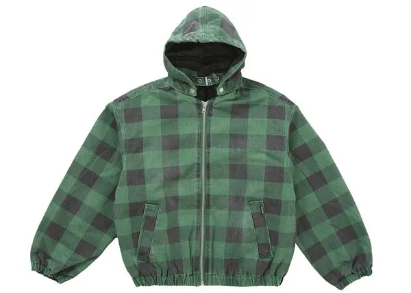 Supreme Faux Shearling Lined Bomber Jacket - Plaid