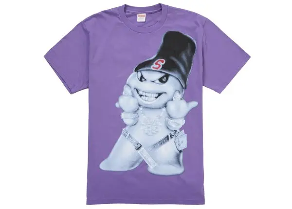 Supreme Snowman Tee Shirt - Purple