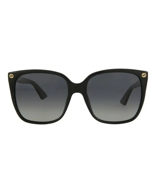 Gucci Square-frame Acetate Sunglasses - Black Black Grey (gg0022s/30000969/007)