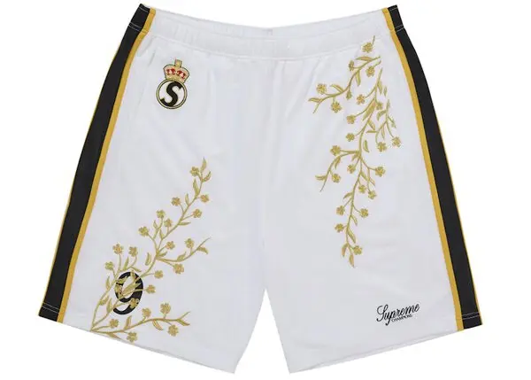 Supreme Floral Soccer Short - White