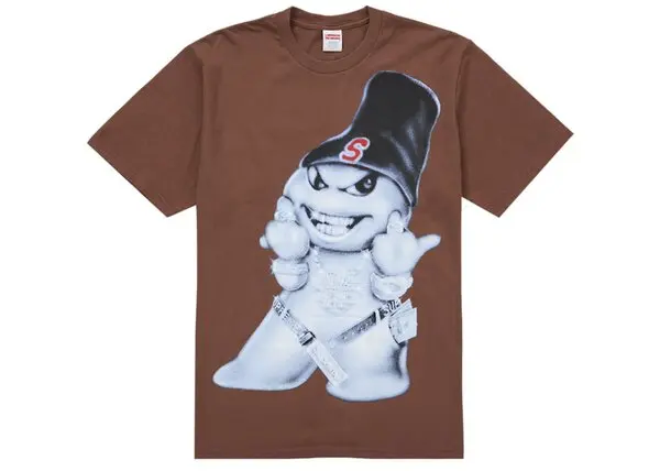Supreme Snowman Tee Shirt - Brown