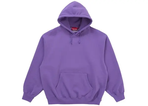 Supreme Satin Appliqué Hooded Sweatshirt Fw25 - Violet
