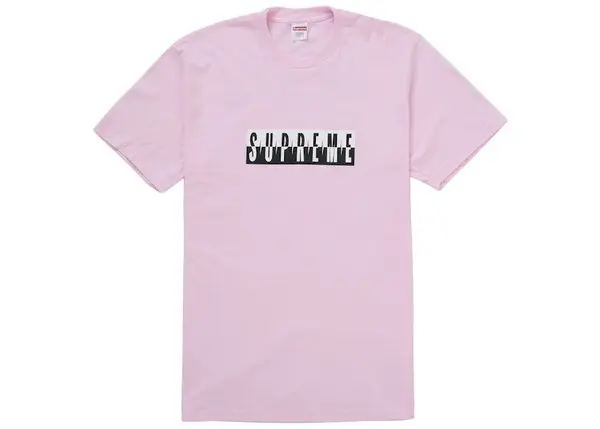 Supreme Split Tee Shirt - Light Pink