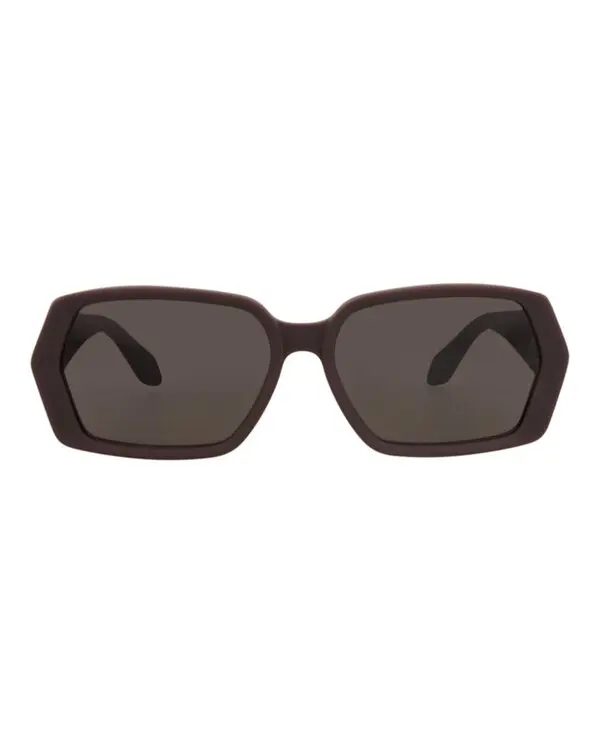 Alaïa Square-frame Recycled Acetate Sunglasses - Burgundy Burgundy Grey (aa0082s/30015371/003)