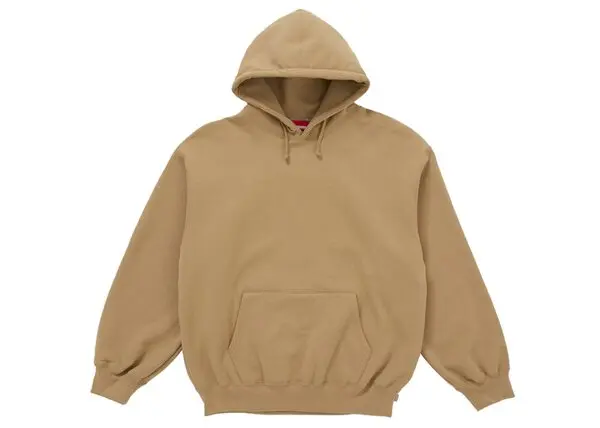 Supreme Satin Appliqué Hooded Sweatshirt - Brown
